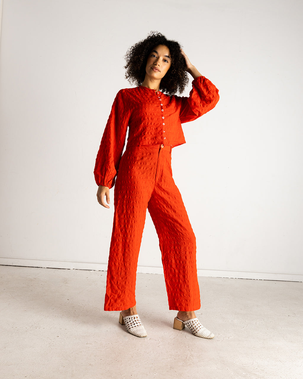 Gingham Pants Saffron | XS-3X - Available SS24 – Soluna Collective